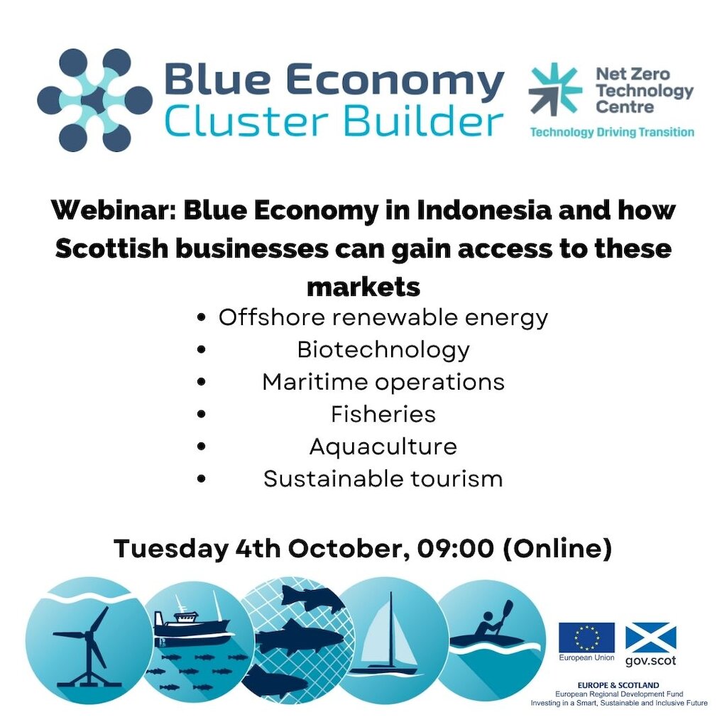 Blue Economy Cluster Builder International Forum Scotland Indonesia